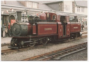 Ffestiniog Railway; Merddin Emrys Loco At Portmadoc PPC, Unposted | eBay