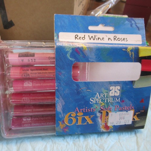 ART SPECTRUM ARTIST SOFT PASTELS 6 PACK COLOR RED WINE N ROSES | eBay