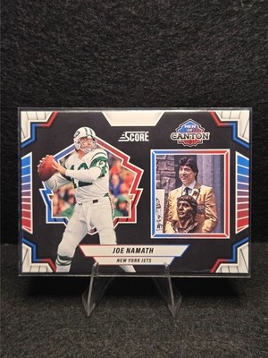 🔥 2025 Score Football Men of Canton #15 Joe Namath HOF Insert 🏈 Jets ...