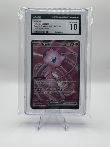 Mew Ex 193/165 - Mew 151 - Ultra Rare - Pokémon TCG - CGC GEM MINT 10 ...
