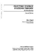 Electrical Engineering Ser.: Electric Energy Systems Theory : An ...