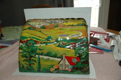 Vintage Marx #390 Tin Litho Train Tunnel with Farm Scene, O Gauge ...