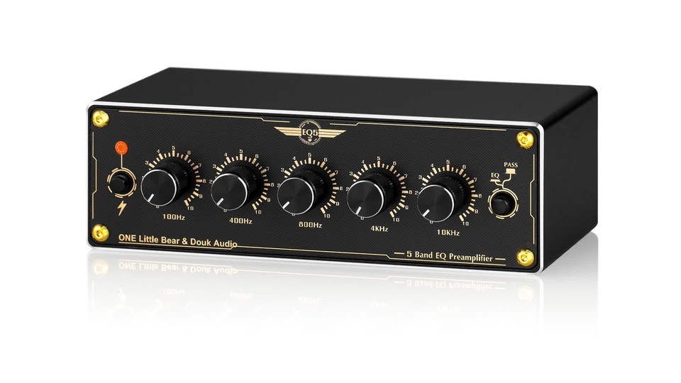 2.0 Channel Mini 5-Band Analog EQ Preamp Audio Equalizer Home/Car ...