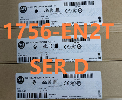 Allen-Bradley 1756-EN2T /D New Factory Sealed ControlLogix EtherNet/IP ...