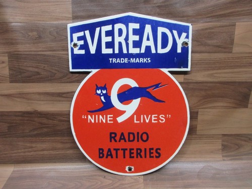 Porcelain Eveready Enamel Metal Sign Plate Size 16" x 12" Inches | eBay