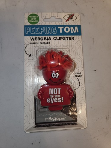 Mop Toppers Peeping Tom Webcam Clipster Cover Mocrofiber Cleaner Red | eBay