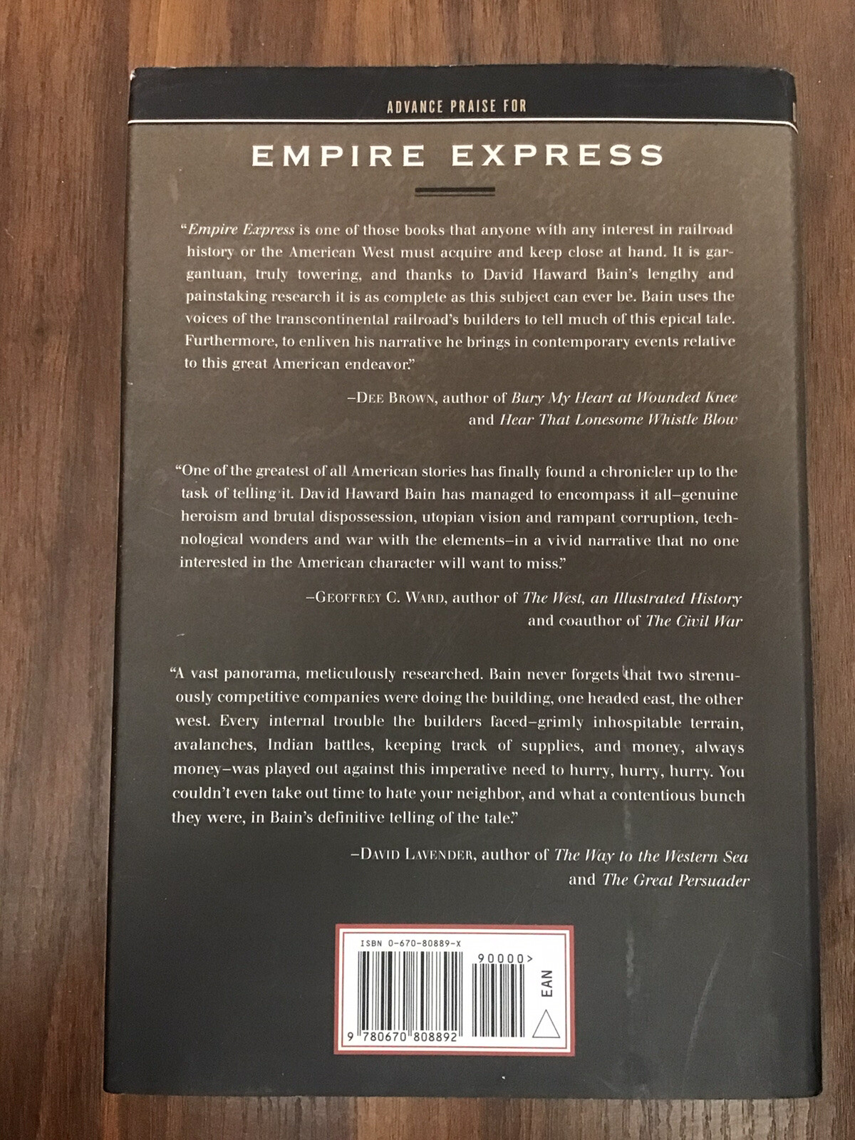 Empire Express : Building the First Transcontinental Railroad by David Haward HC 9780670808892 ...
