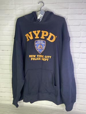 New York City Police Department NYPD Licensed Hoodie Sweatshirt Blue ...