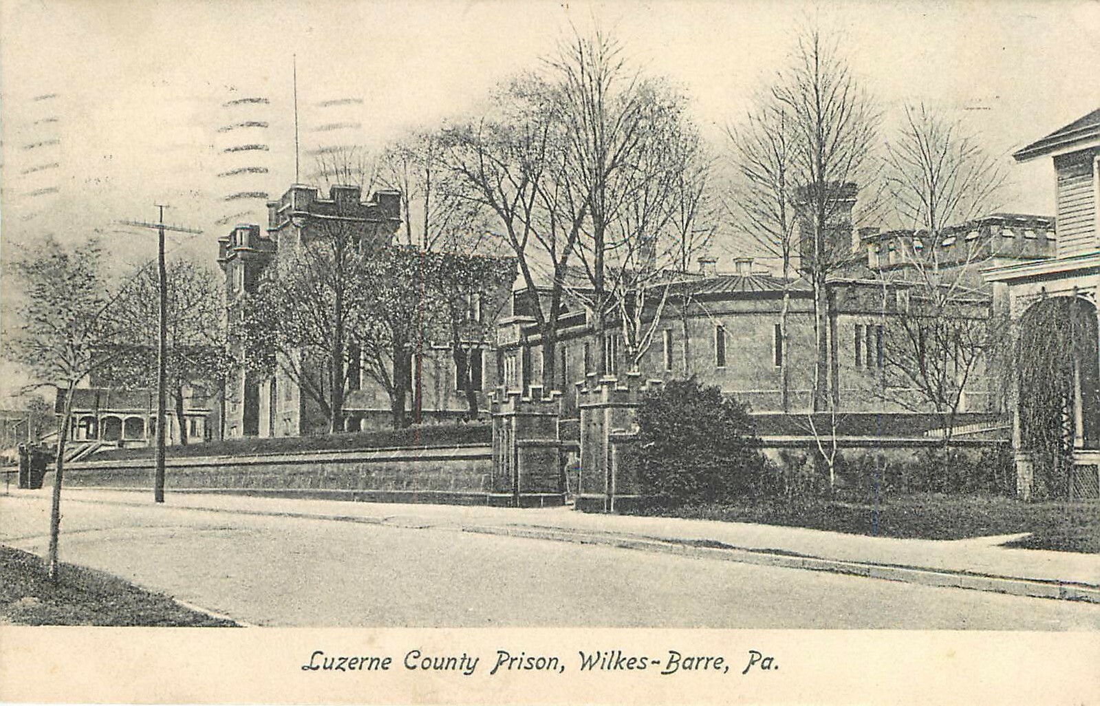 WILKES BARRE PENNSYLVANIA LUZERNE COUNTY PRISON OLD 1910 POSTCARD | eBay