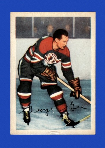 1953-54 Parkhurst Set-Break # 83 George "Hully" Gee VG-VGEX *GMCARDS ...