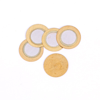 Piezoelectric Ceramic Copper / Iron Buzzer Passive Piezo Discs 12mm ...