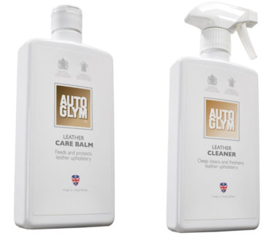 Autoglym Leather Care Balm & Leather Cleaner 500ml Combo Gift Set KIT ...