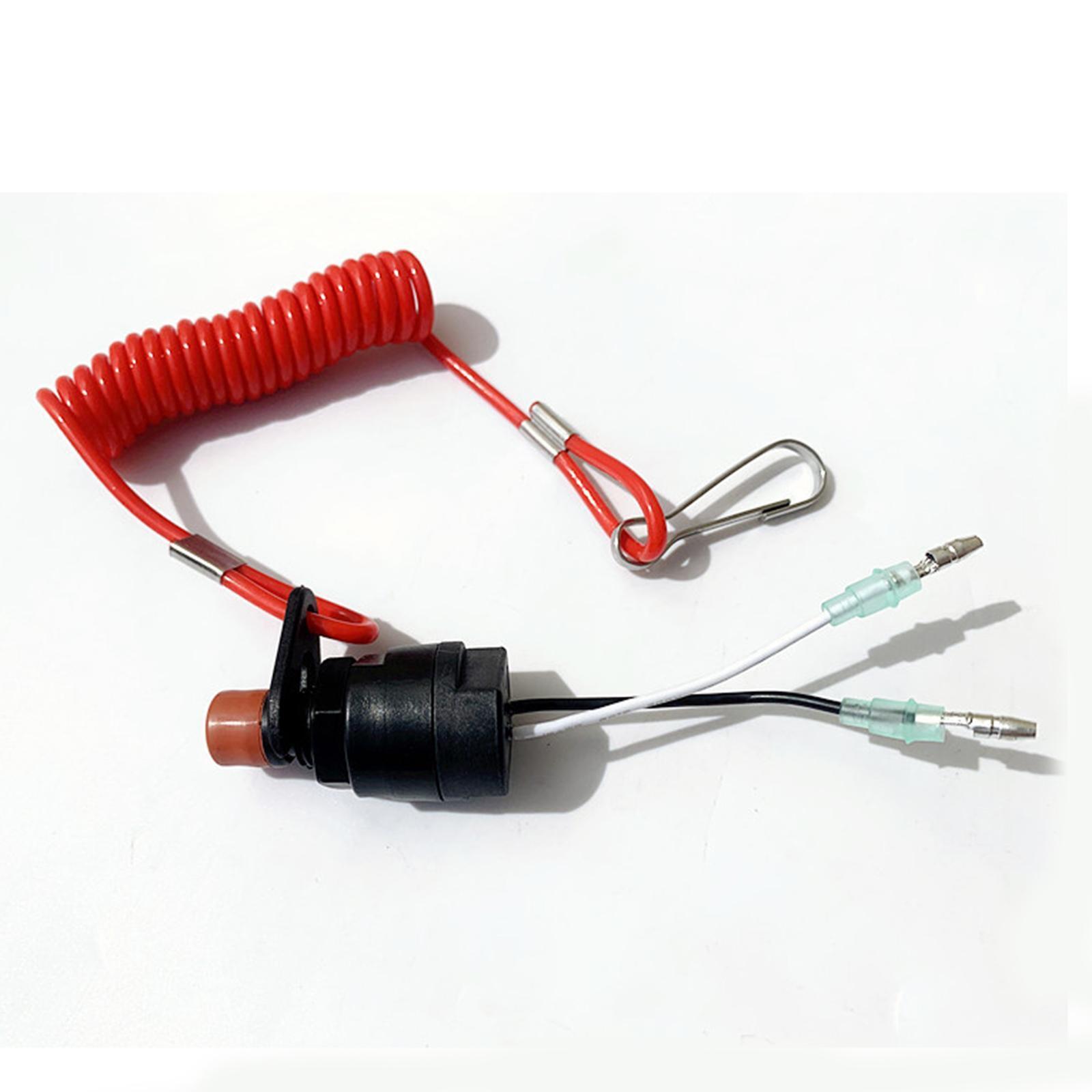 Outboard Motor Kill Switch W/ Tether Lanyard Fit for Yamaha Outboard ...