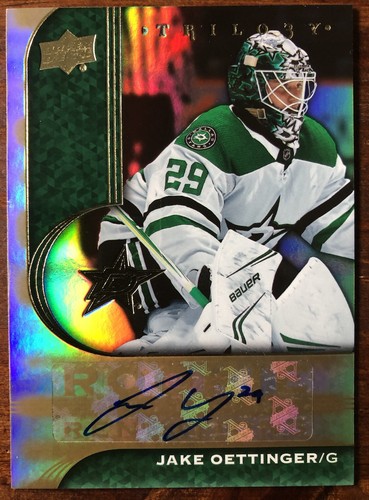 JAKE OETTINGER AUTO 2020-21 UD Trilogy Rookie Renditions 20/21 Upper ...