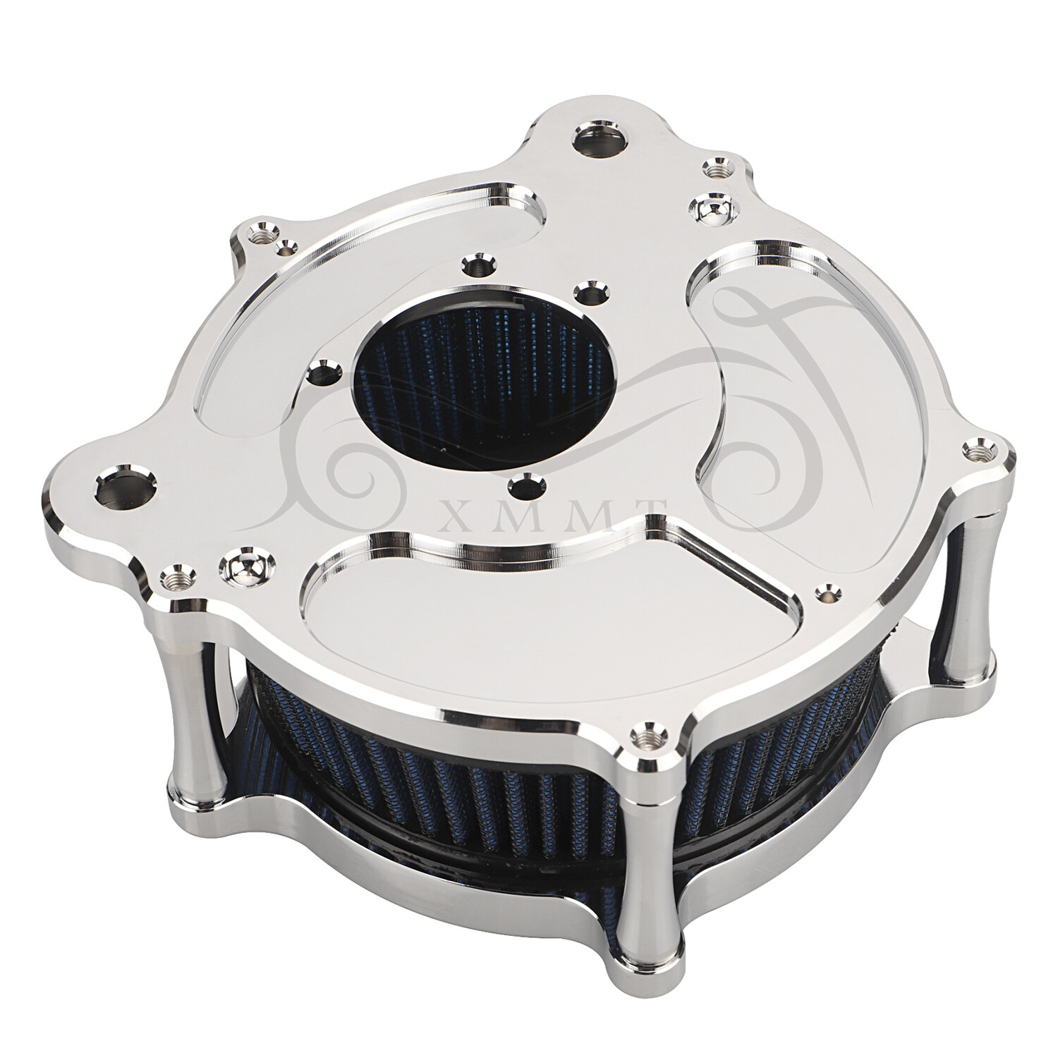 Motorcycle Air Cleaner Blue Intake Filter Kit For Harley Dyna Wide ...