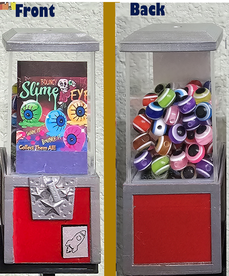 1:6 Scale Gumball & Prize Machine for 12" Figures. Scaled for Replicade ...