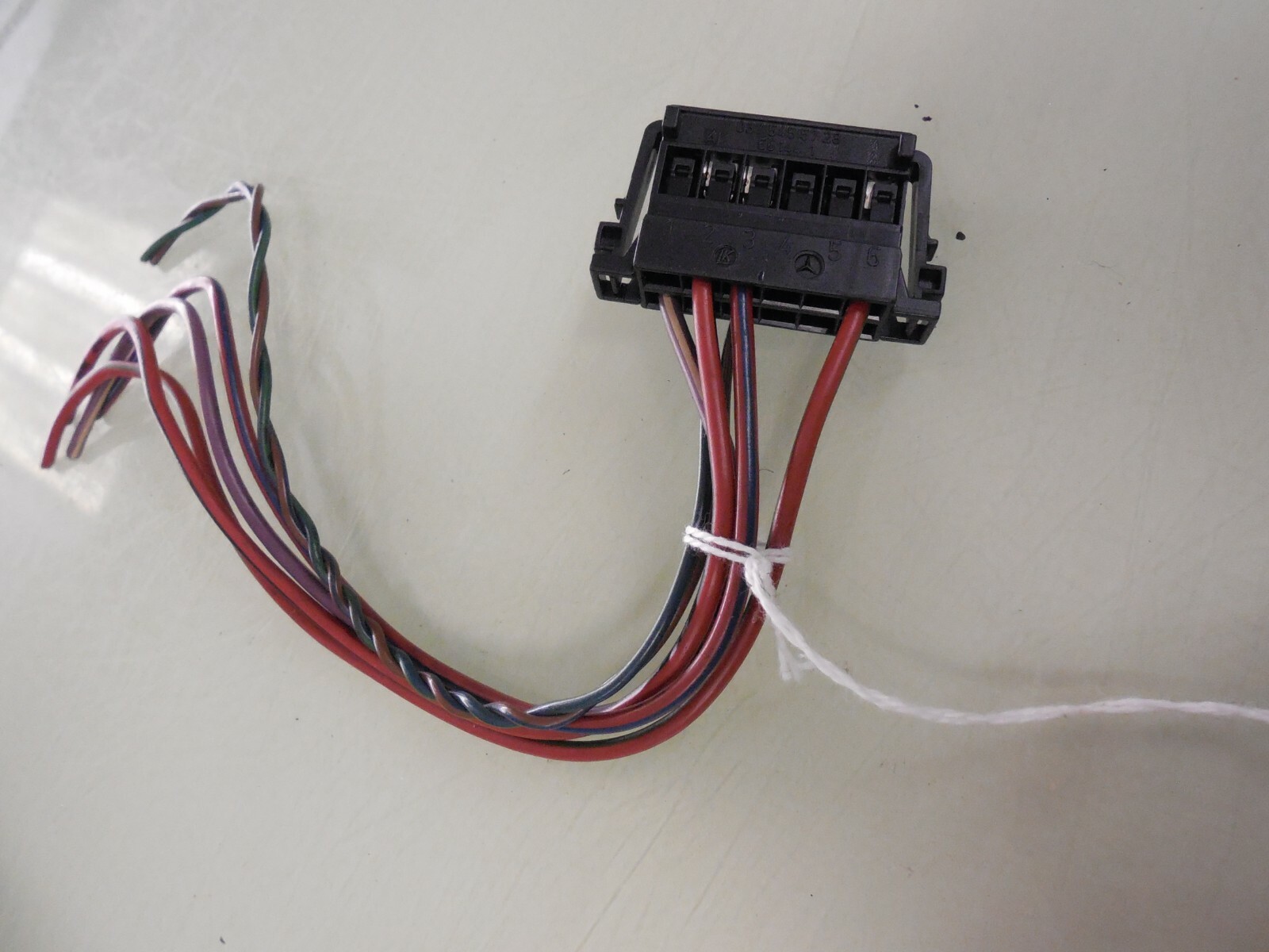 07-13 Mercedes W221 S550 12 Port 6 Wire Black Plug Connector Pigtail ...