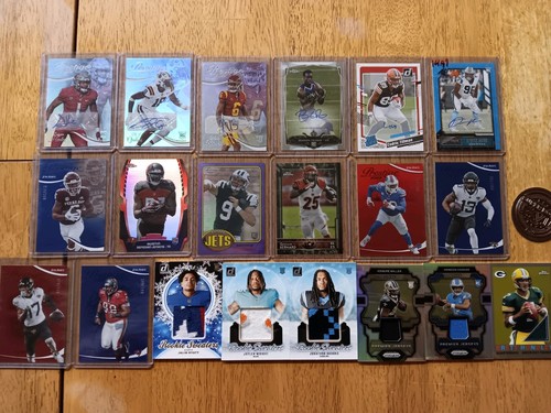 Football Card Lot Autos, Patches, Low And High Numbered Cards | eBay
