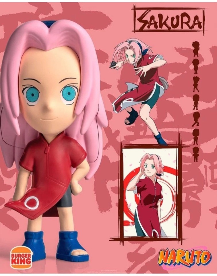 Sakura Burger King Kids Meal Naruto Toy Factory Sealed | eBay