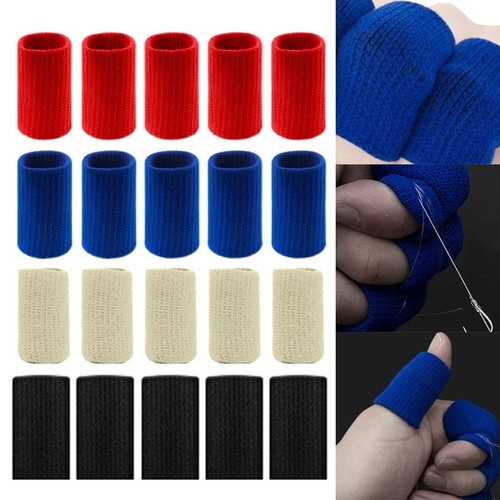 Finger Guard Finger Sleeves Transparent Knitted Fabric Protect Fingers ...