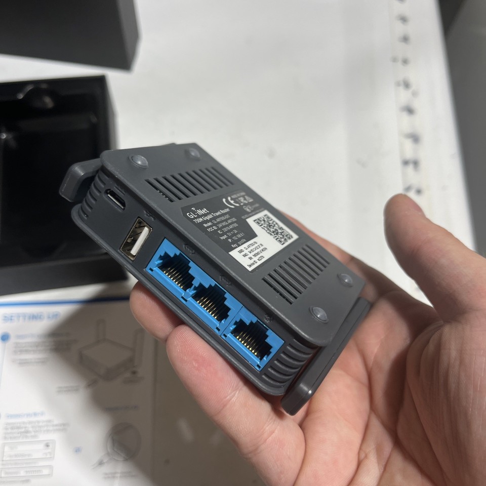 GL. INet Travel Wireless Router SLATE MD#GL-AR750S-EXT NOB OPWN BOX | eBay