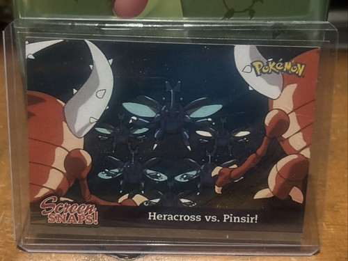 Pokemon Screen Snaps Heracross Vs Pinsir Holo TV Animation Edition | eBay