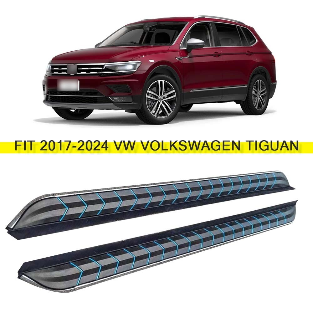 Running Board Side Steps Pedals Nerf Bar Fits for VW Volkswagen Tiguan ...
