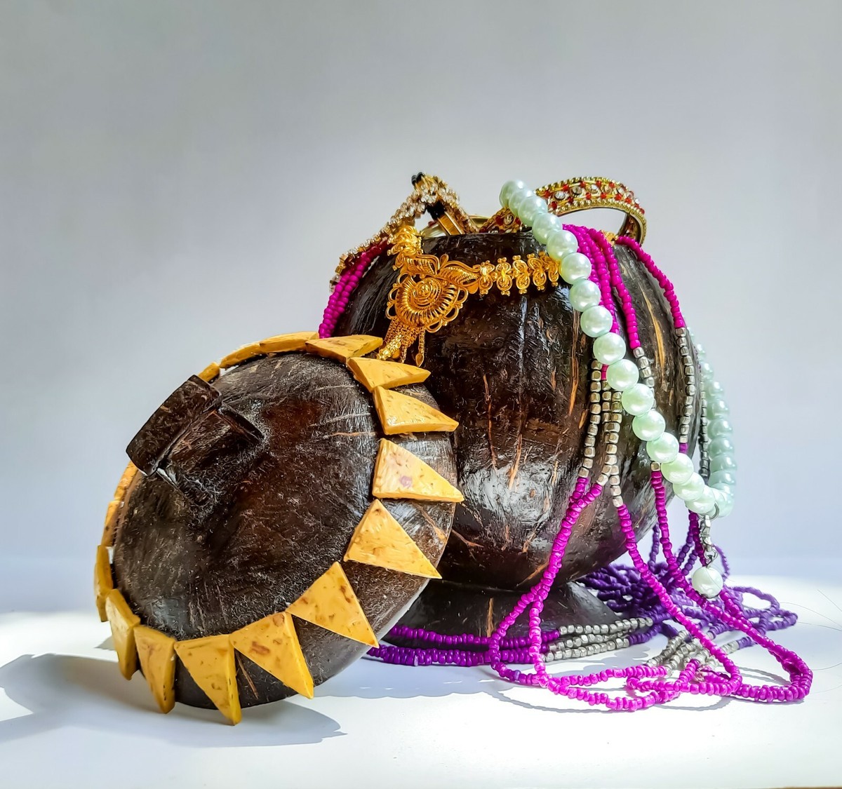 Coconut Shells Jewellery Box