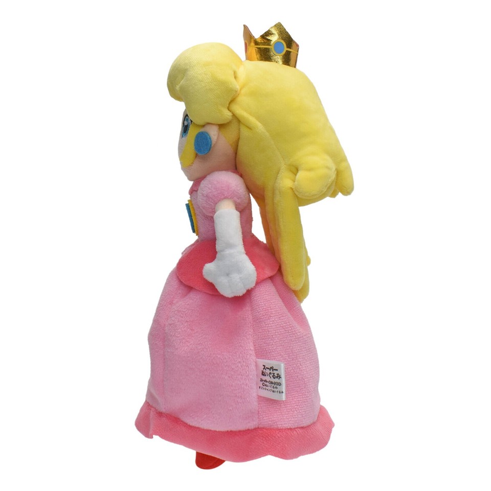 Princess Peach 10" Koopa Super Mario Bro Figure Stuffed Animal Plush ...