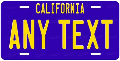 California 1980 Style Any Text Personalized Novelty Auto Car License ...