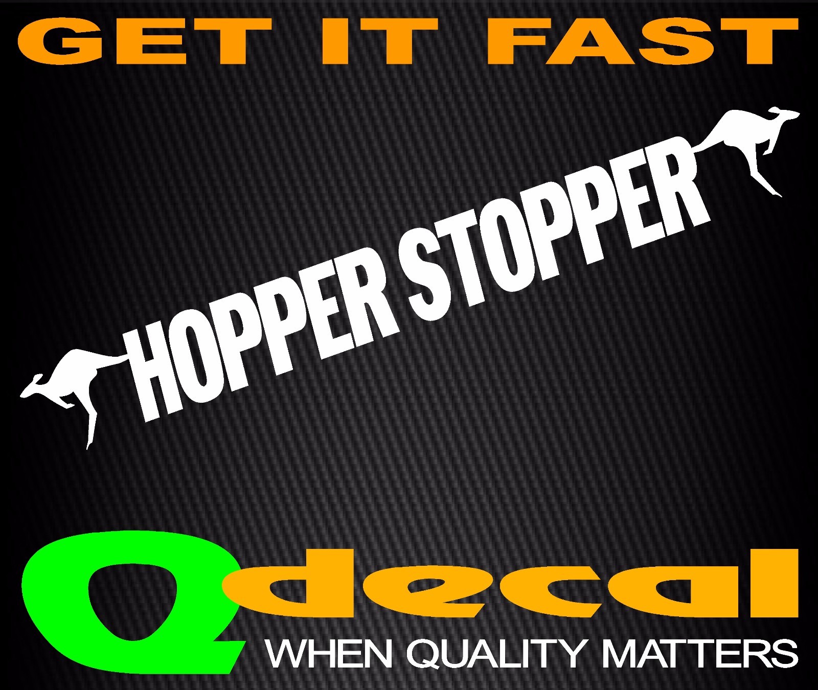 HOPPER STOPPER funny bullbar kangaroo outback country 4x4 Car Sticker ...