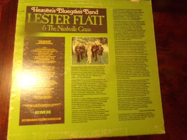 1970S MINT-EXC LESTER FLATT – Heaven's Bluegrass Band 6207 LP33 | eBay