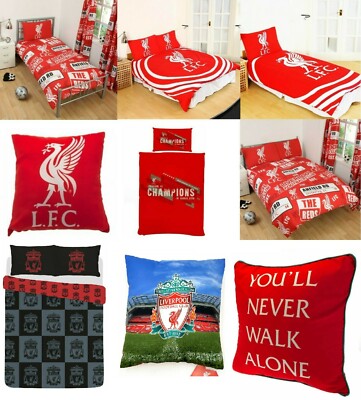 LIVERPOOL DUVET COVER SET - CUSHION BEDDING QUILT PULSE PATCH OFFICIAL ...