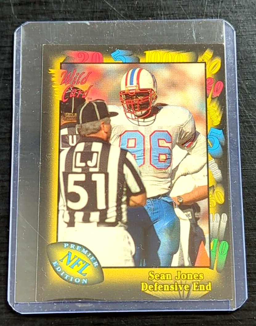 1991 Wild Card #2 Sean Jones Houston Oilers | eBay