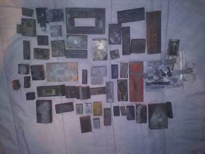 Rare Vintage Printing Block Ink Stamps early 1900s LOT mostly steel | eBay