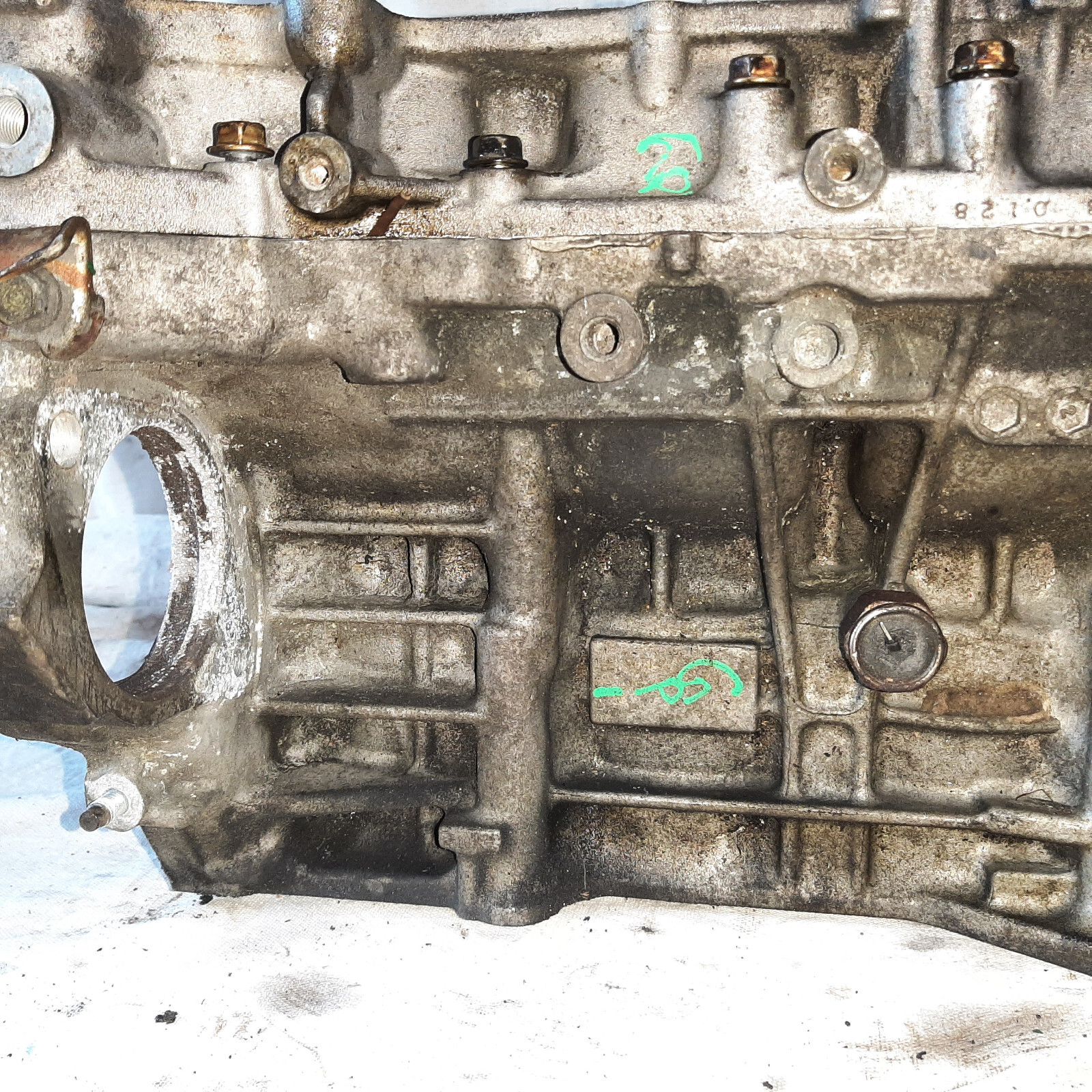 02-05 Honda Civic K20a3 2.0 Bare Engine Block w Girdle Main Bearing Cap ...