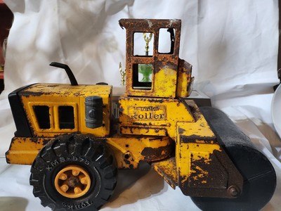 1970's Rare Tonka Mighty Yellow Steam Roller Metal Toy XMB75 | eBay