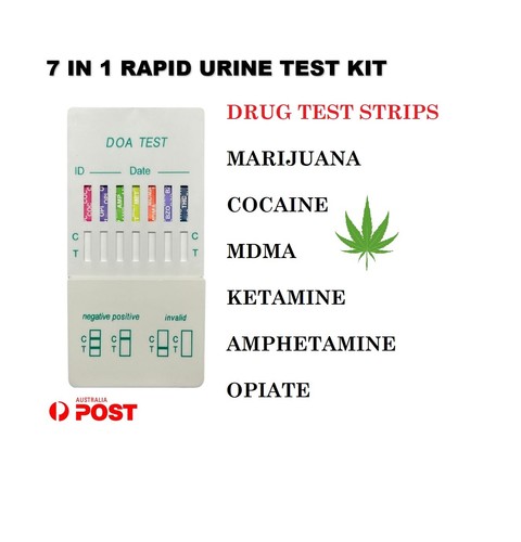 💉Drug Test Kit PACK Urine test 7 Strip Drugs THC, KET, MDMA, COC, MET ...