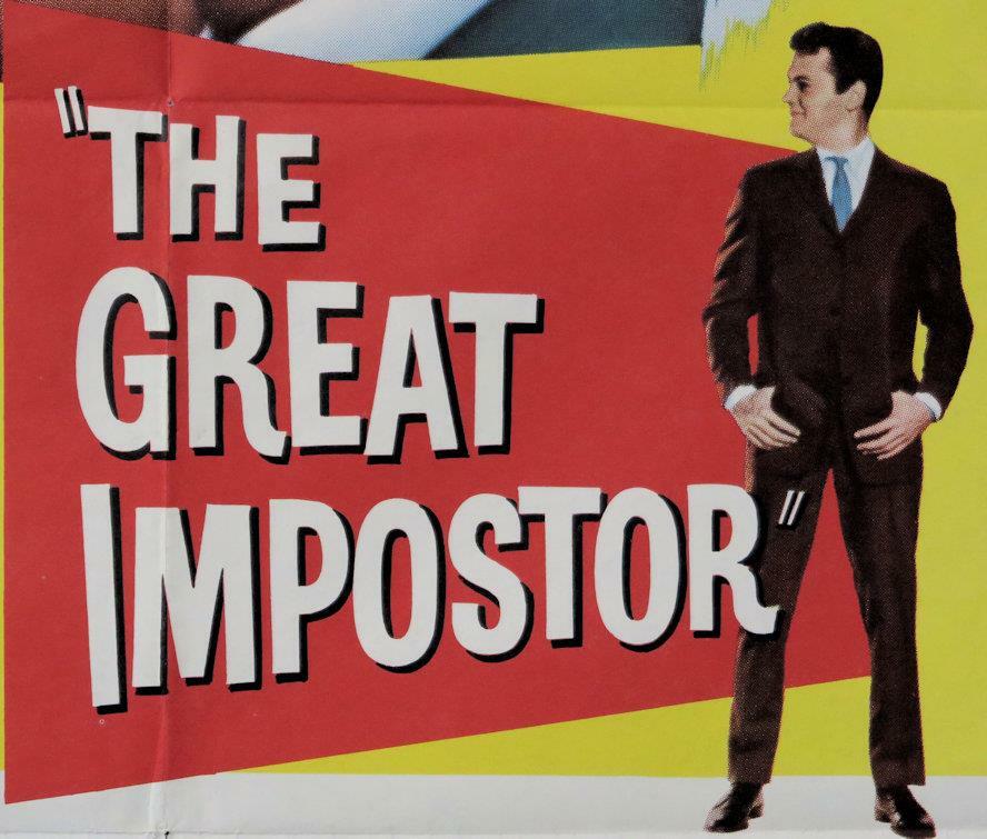 F006 THE GREAT IMPOSTOR one-sheet movie poster '61 Tony Curtis | eBay