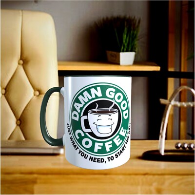 PARODY - DAMN GOOD COFFEE - 11oz Coffee Mug | eBay