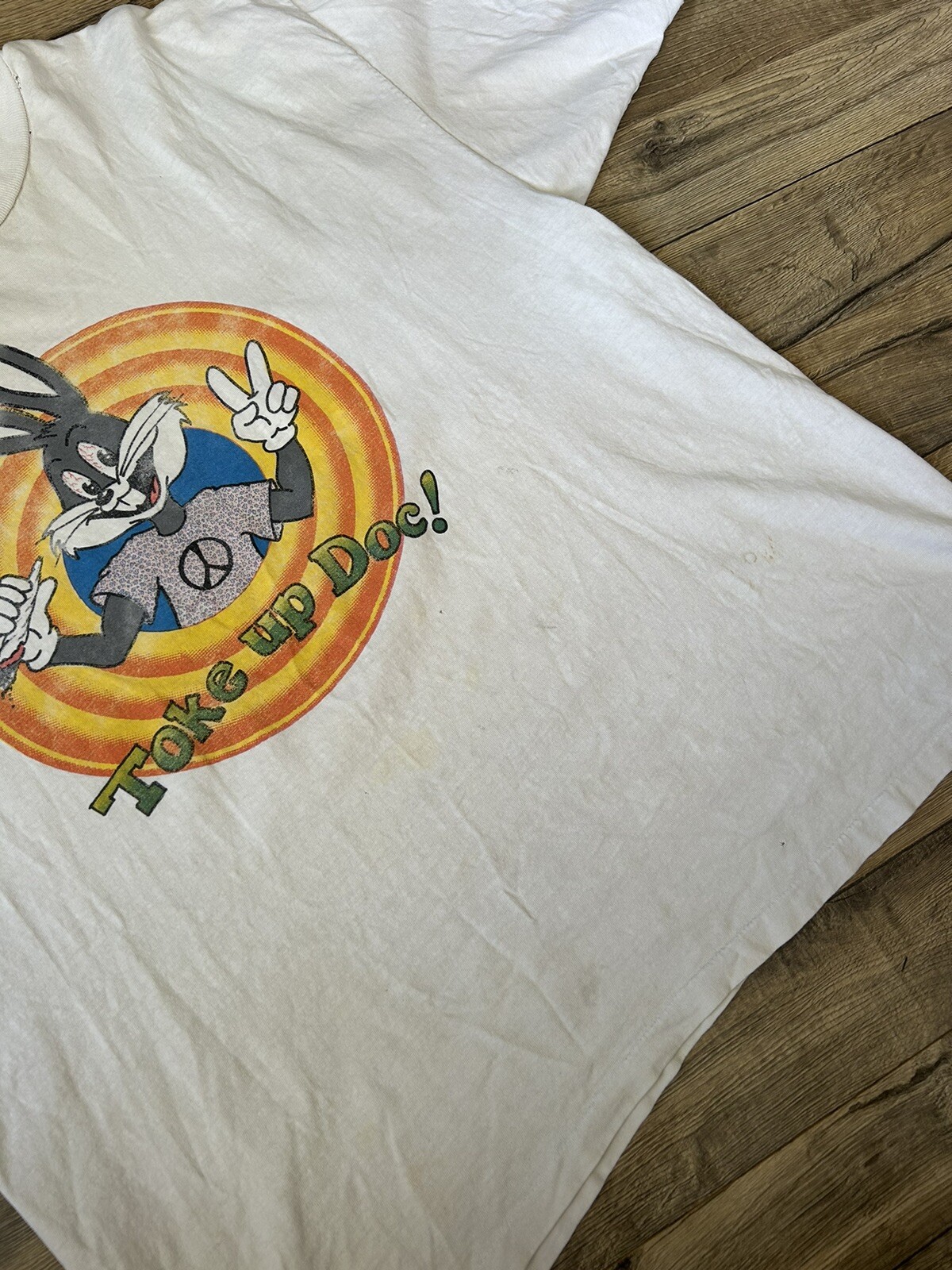 Vintage Looney Tunes Toke Up Doc Shirt Shrooms Weed Peace Hippie | eBay
