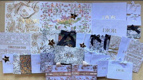 DIOR Christian Paper Shopper Bags 30 Lot - Holiday Limited Designs ...