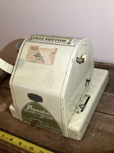 Nice Vintage Paymaster Check Writer Series X-550 With Cover - Working ...