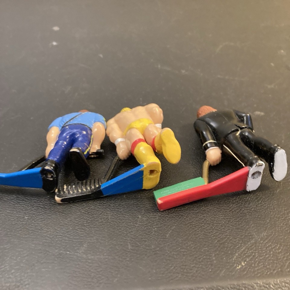 WWF Superstars Shoot-Out Hockey Hogan Boss Man Ted Dibiase Figure Lot ...