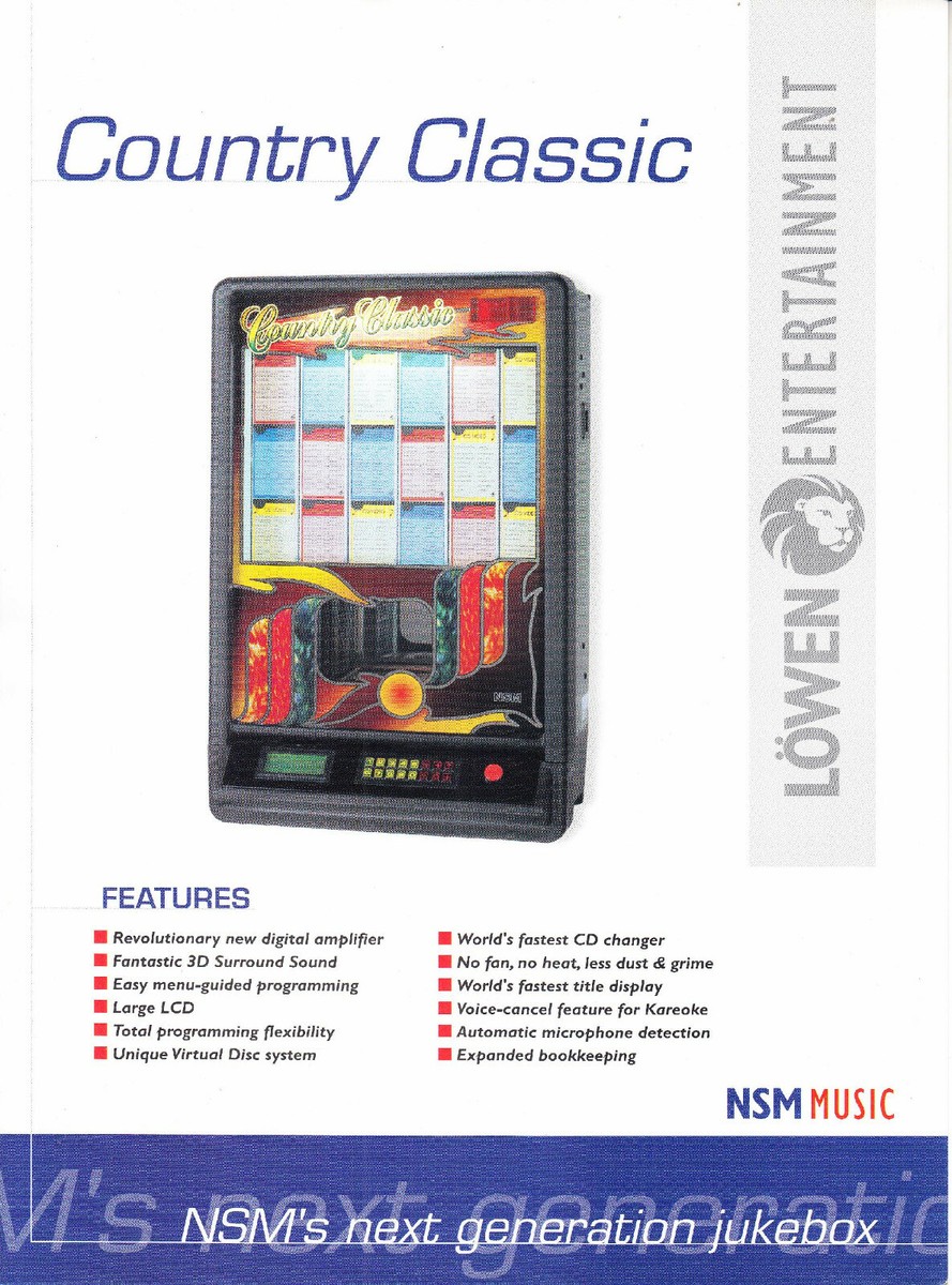 Nsm Juke 2000 50 Cd Wall Jukebox For Sale | Jukebox