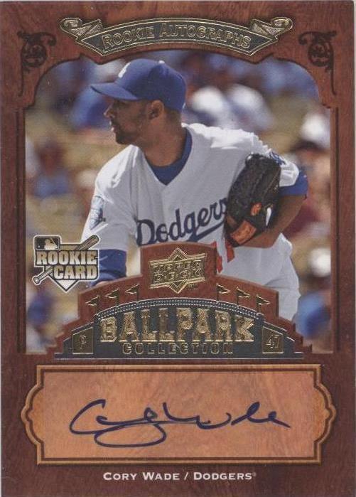 2008 Upper Deck Ballpark Collection - Rookie Autographs Cory Wade #118 ...