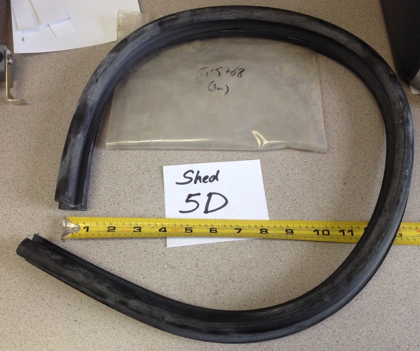 Caterpillar CAT Rubber Window Seal Strip 5P-5768 ONE 1m piece 41" long ...