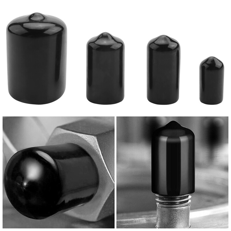 80 Pieces Rubber End Flexible Bolt Covers Screw Thread Protectors O6T6 ...