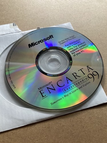 Vintage Microsoft Encarta 99 CD ROM | eBay