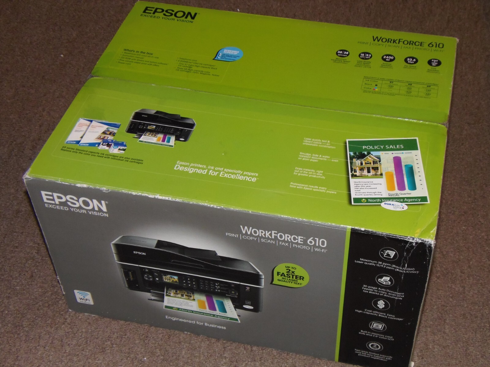 Epson WorkForce 610 All-In-One Inkjet Printer for sale online | eBay